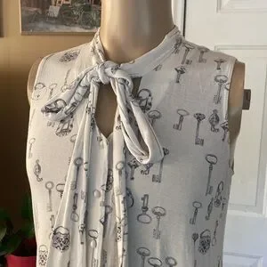 CAbi | Tops | Cabi Tank With Tie Bow At Neck Very Soft | Poshmark
